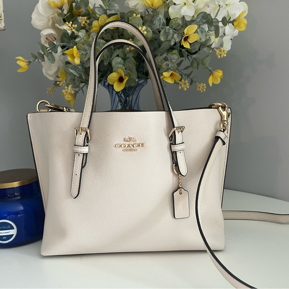 Coach | Bags | Coach Cream Molly Tote Bag | Poshmark